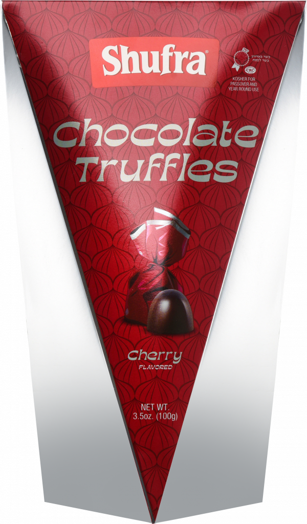 CHERRY FLAVORED TRUFFLES – RED GIFT BOX – Shufra