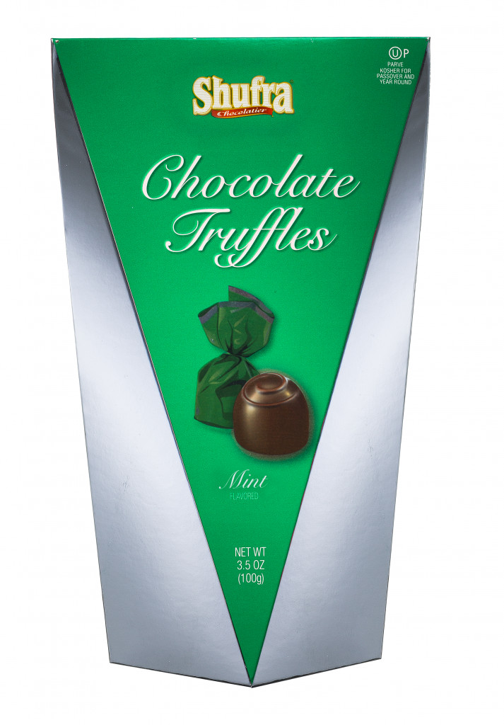 MINT FLAVORED TRUFFLES – GREEN GIFT BOX – Shufra